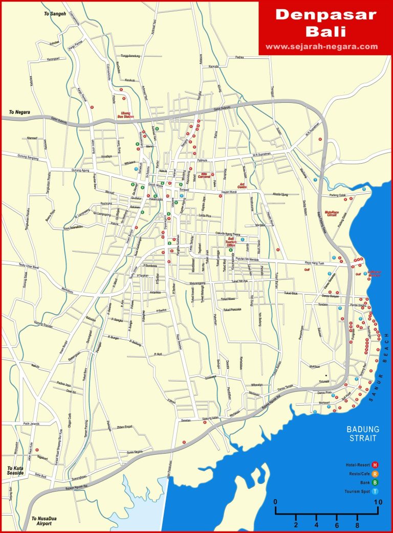 Denpasar Map High Resolution - Web Sejarah